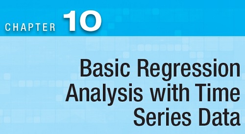 Wooldridge Chapter 10 Time Series - Examples